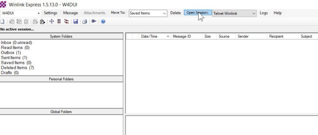 1. WinLink Setup – initial and telnet | Gateway Amateur Radio Club
