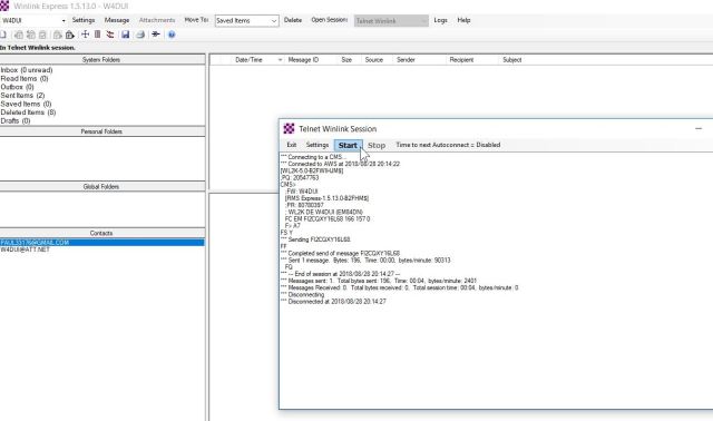 1. WinLink Setup – initial and telnet | Gateway Amateur Radio Club