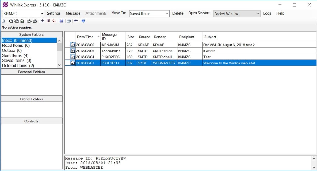 1. WinLink Setup – initial and telnet | Gateway Amateur Radio Club